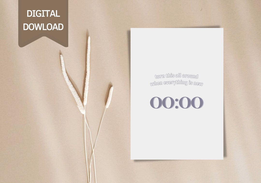 BTS Zero O'clock Print Version 2 / BTS Digital Print / - Etsy