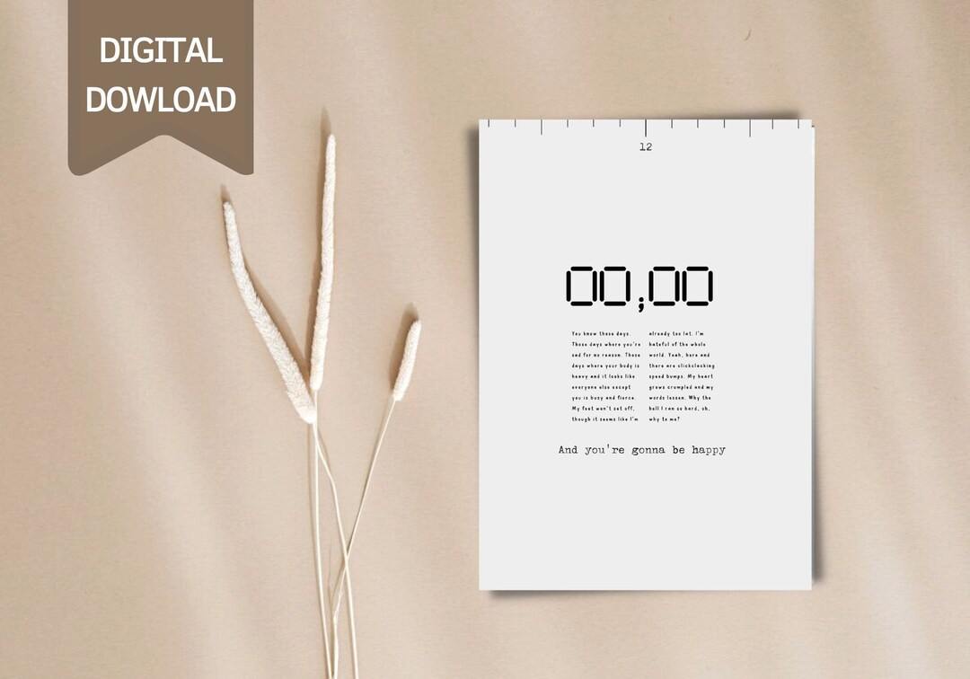 BTS Zero O'clock Print Version 1 / BTS Digital Print / - Etsy