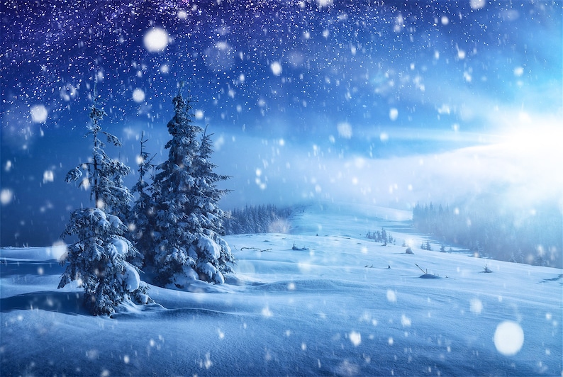 Snow Overlay MEGA BUNDLE, Realistic Photo Overlays + FREE Light ...