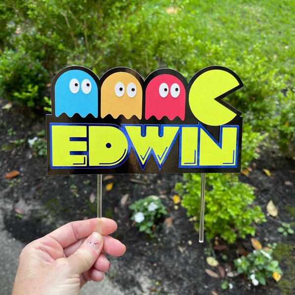 Pacman Cake Topper - Etsy