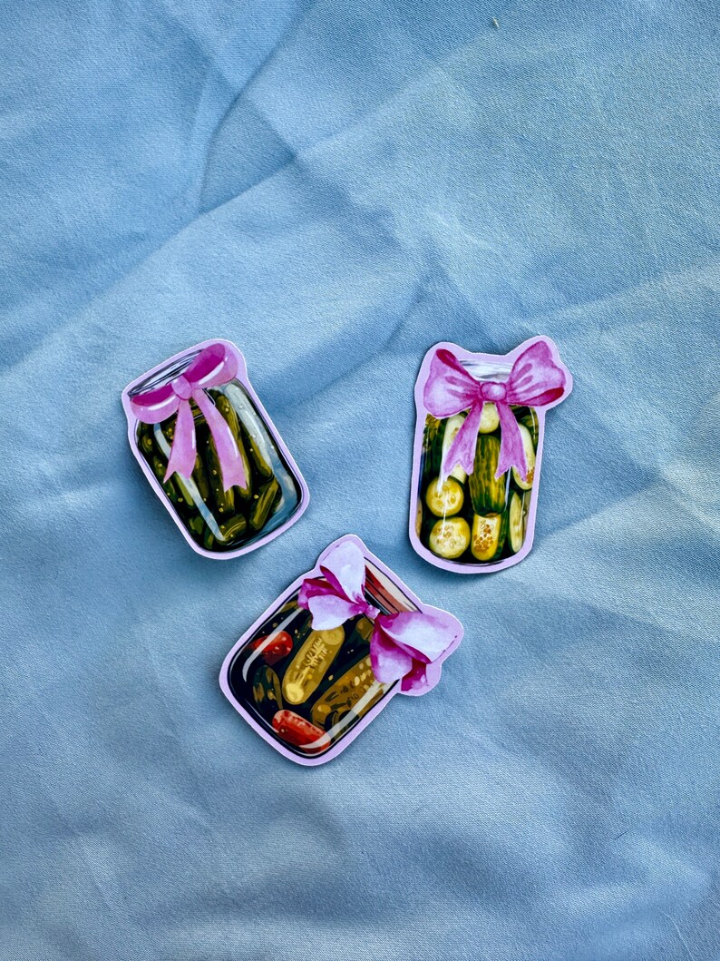 Coquette Pickle Jar Sticker Set Water Resistant - Etsy