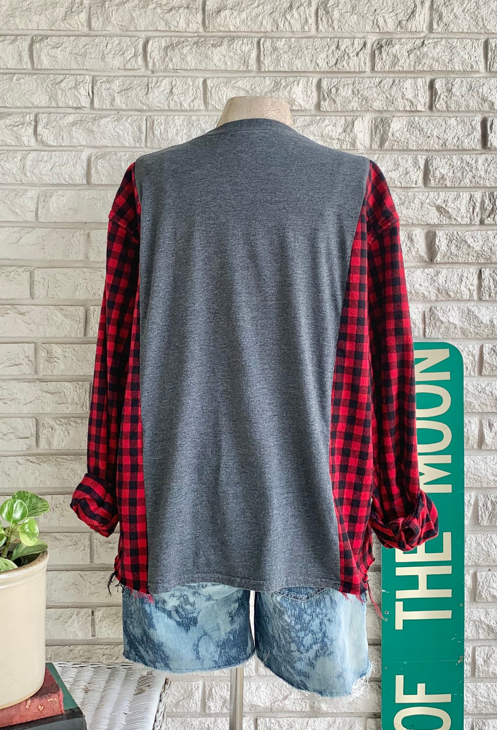 Reworked Nebraska Blackshirts Tee and Flannel Game Day Rework Clothing ...