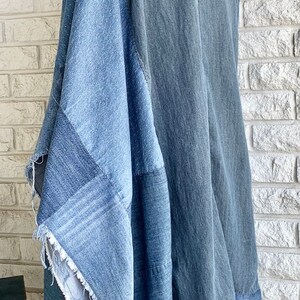 Handmade Upcycled Reworked Denim Poncho Patchwork Denim OOAK Cowgirl ...