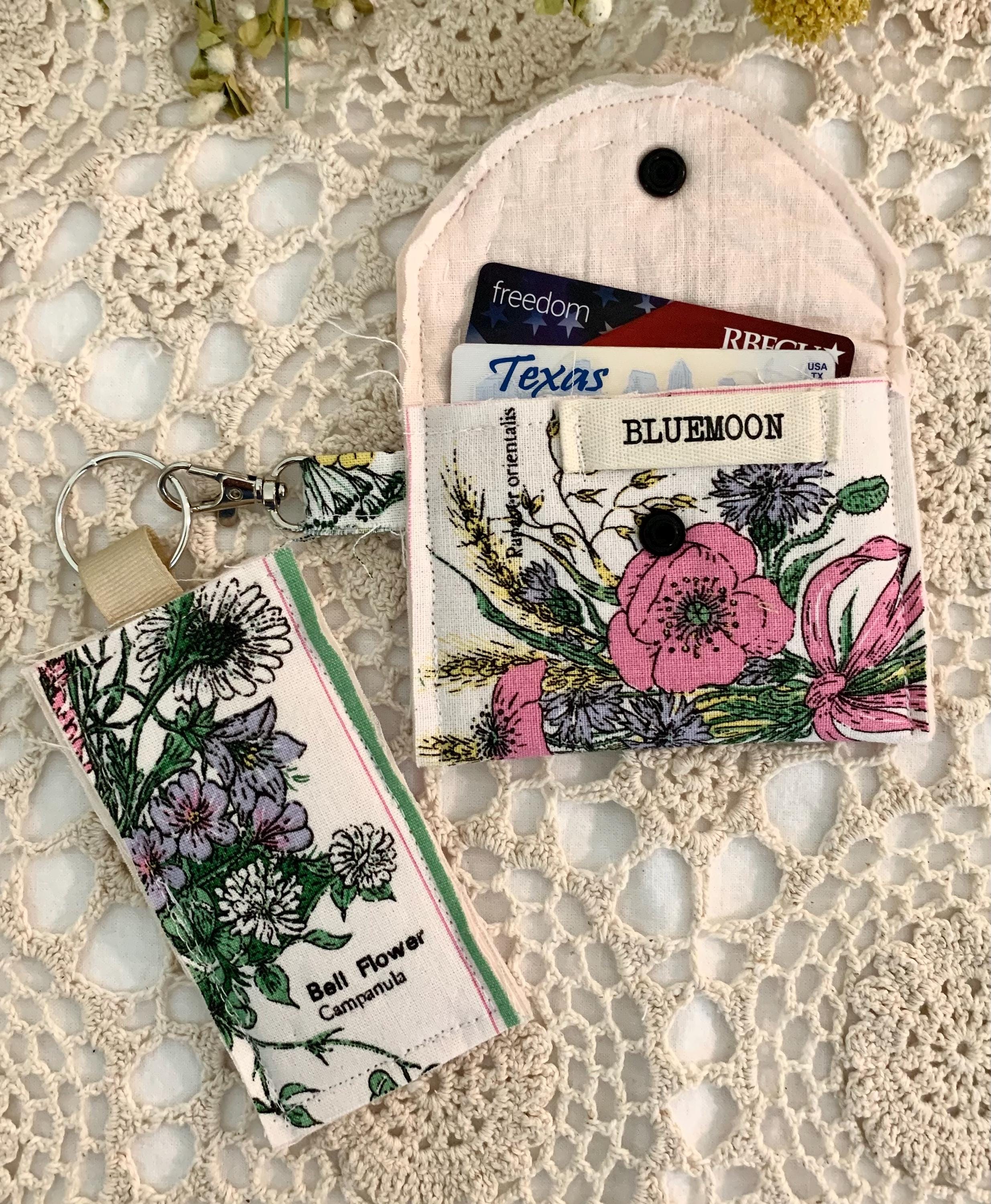 Vintage Quilt ID Holder Debit/credit Card Holder Business/calling Card ...
