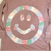 MEDIUM Vintage Quilt Smiley Face Patch Sweatshirt Oversized Lightweight ...