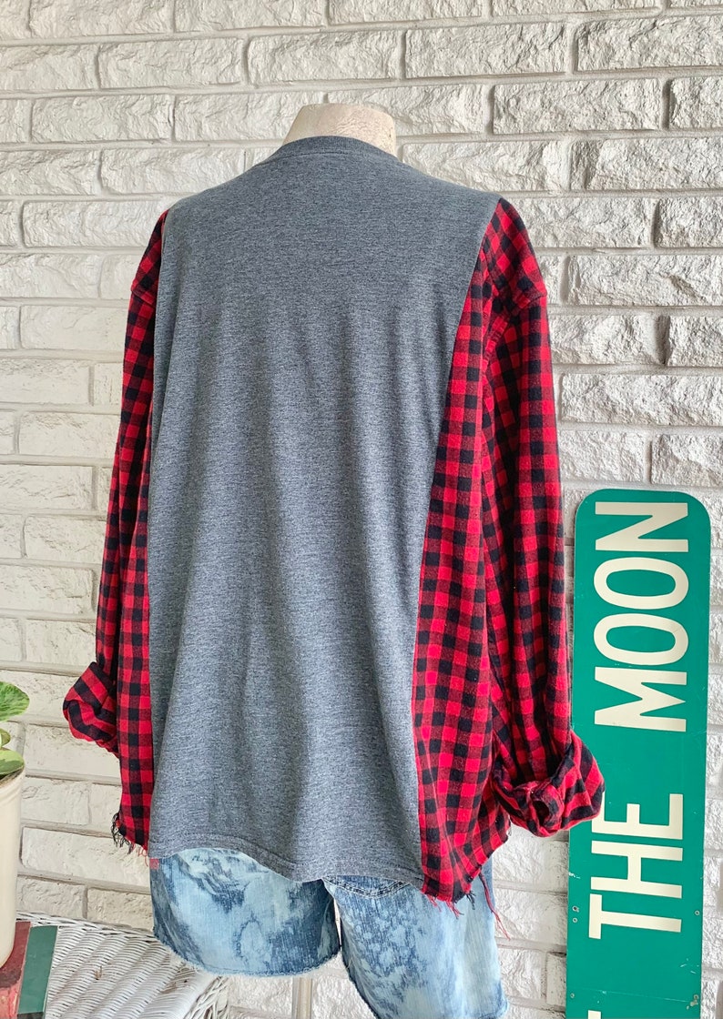 Reworked Nebraska Blackshirts Tee and Flannel Game Day Rework Clothing ...