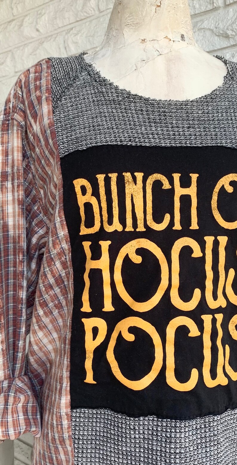 Reworked Flannel and Tee Rework Bunch of Hocus Pocus T - Etsy