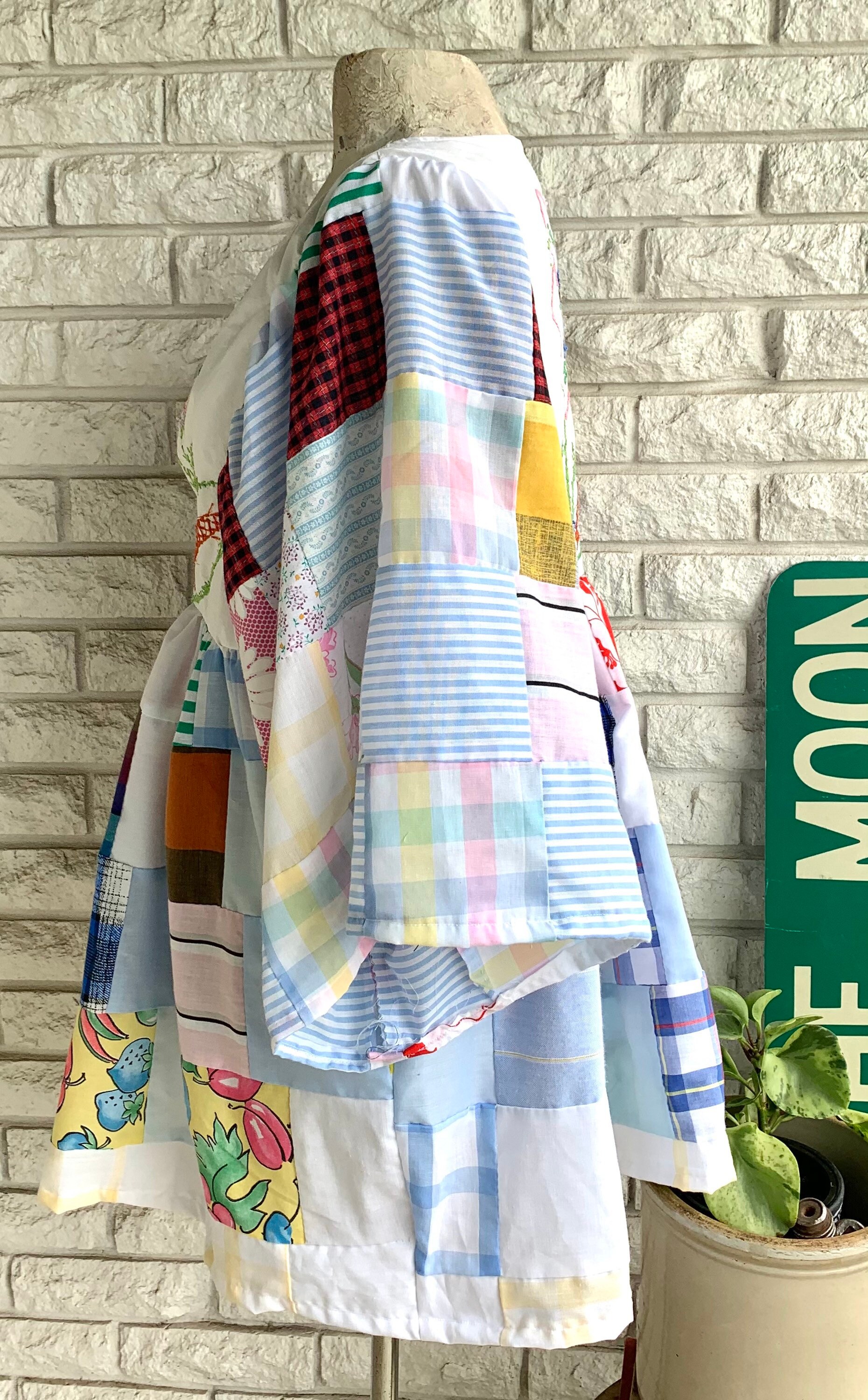 Ladies Large Vintage Quilt Tunic Top Handmade Bell Sleeve - Etsy