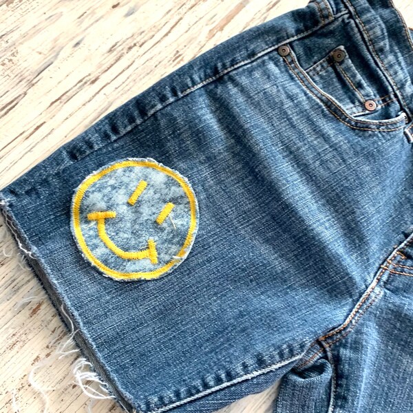 Smiley Face Shorts - Etsy