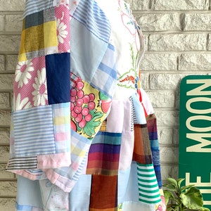 Ladies Large Vintage Quilt Tunic Top Handmade Bell Sleeve - Etsy