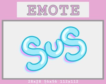 Sus Text Emote - Etsy