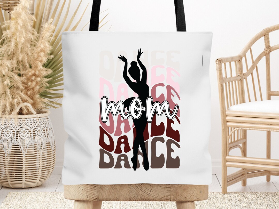 Dance Mom Tote Bag, Dancer Canva Bag, Mom Gift Bag, Custom Dance Bags ...