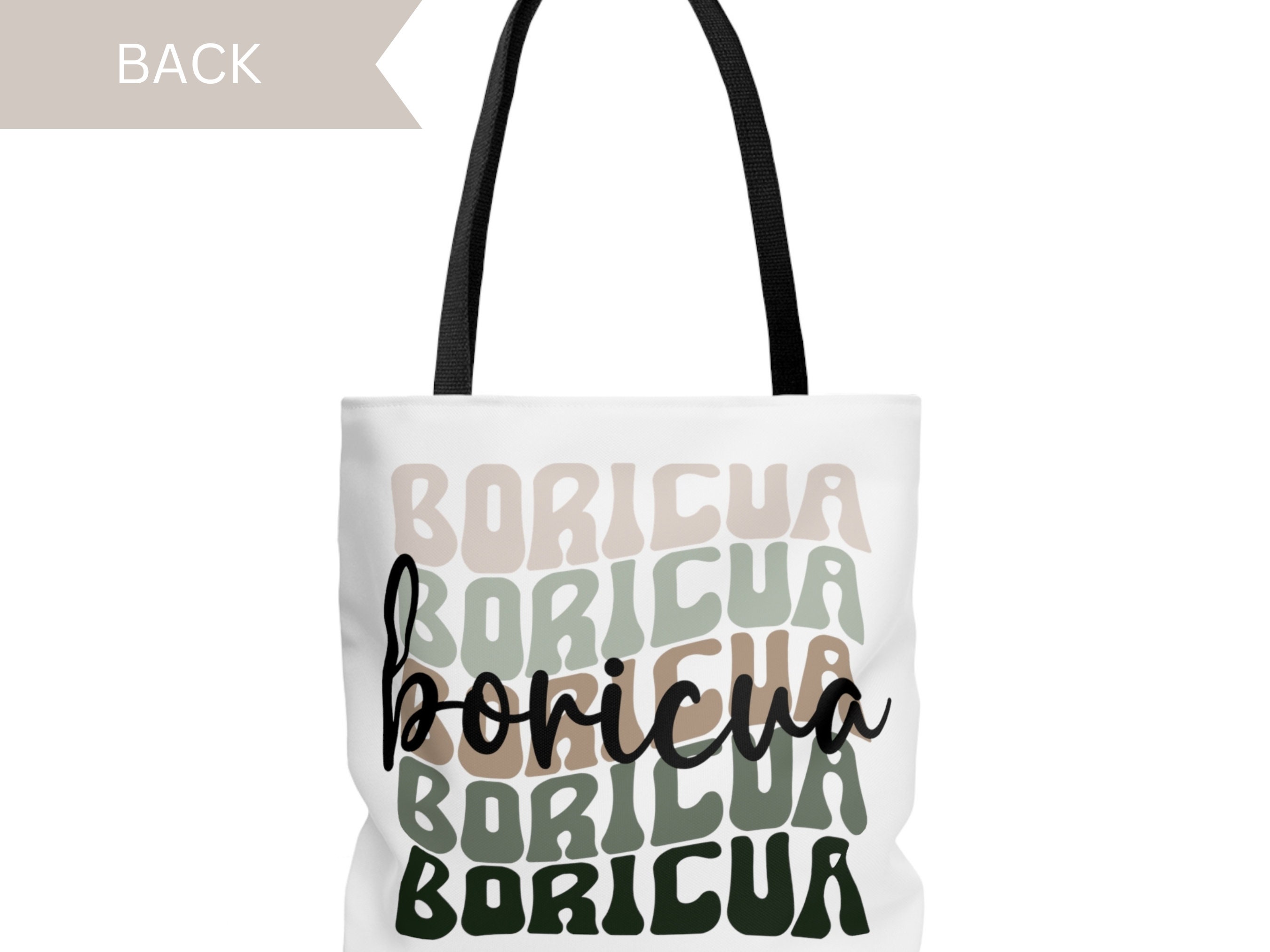 Puerto Rico Boricua Bag, Puerto Rican Tote Bag, Gift for Her, Book Bag ...