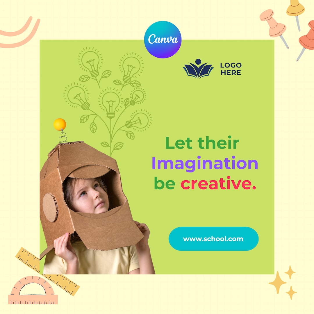 Daycare Canva Template School Promotion Canva Template School Promotion ...
