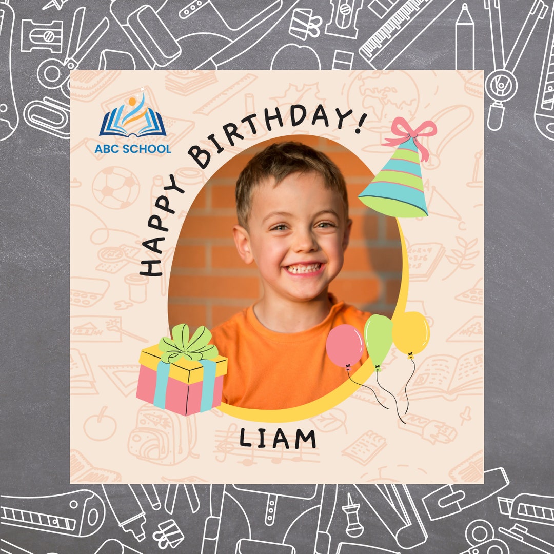 Daycare Canva Template Happy Birthday Canva Template Happy Birthday ...