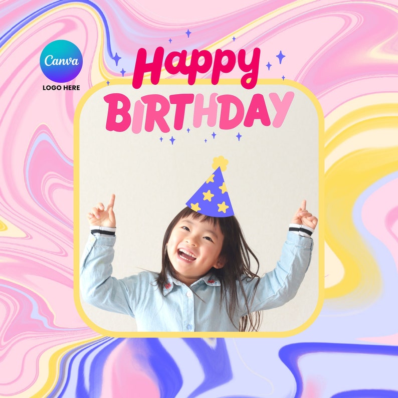 Daycare Canva Template Happy Birthday Canva Template Happy Birthday ...