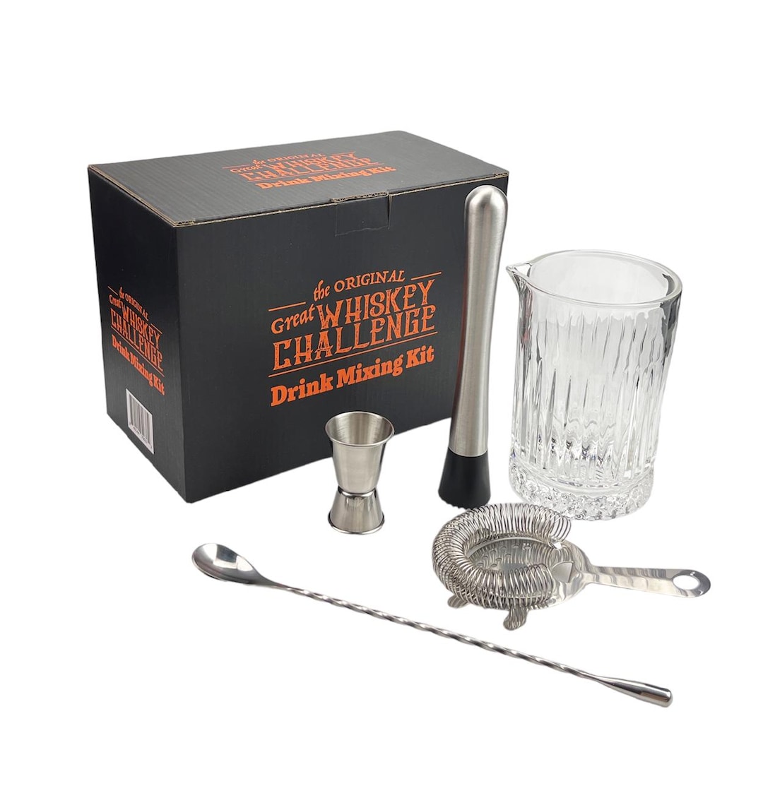 Cocktail Drink Mixing Set - Crystal High End Whiskey Bourbon Alcohol ...
