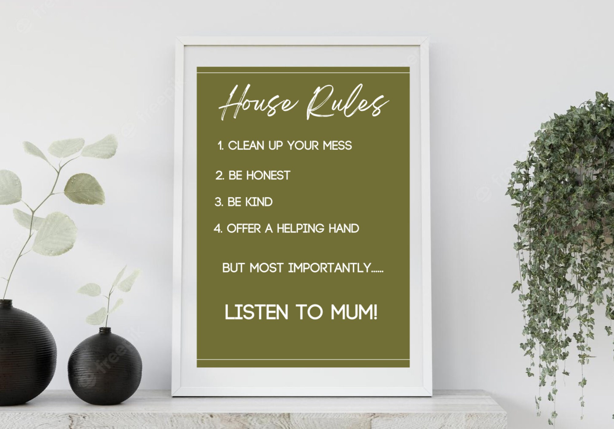 House Rules List, Instant Download, Printable List - Etsy