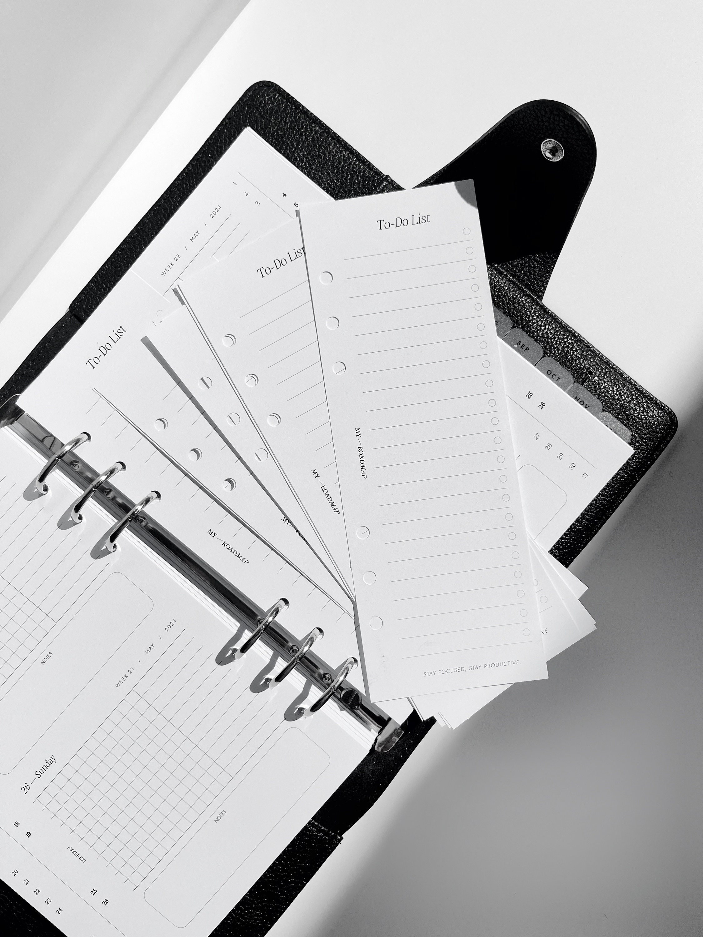To-do List Inserts | A5 Ring Planner & Discbound Planner Refills | Half ...