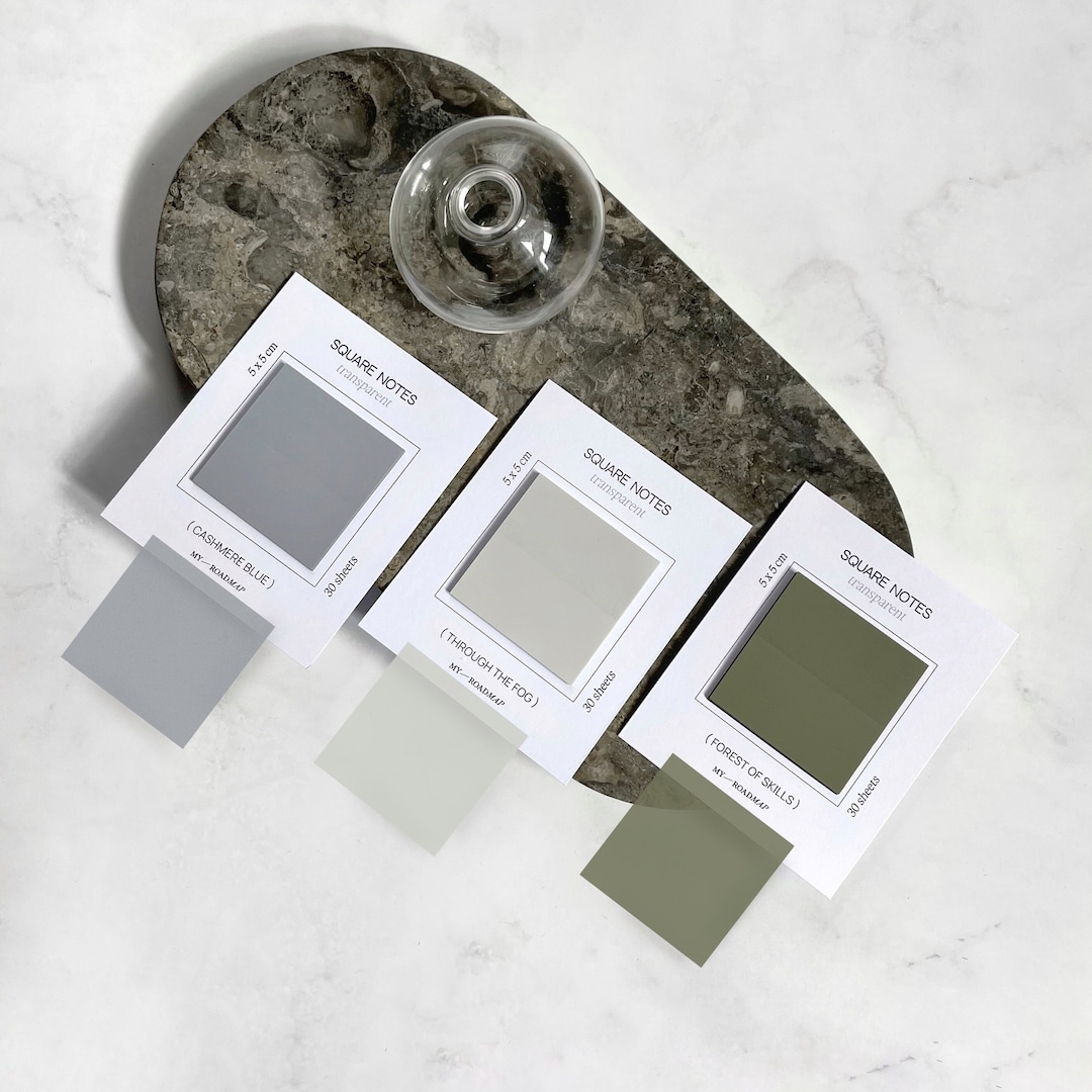 Transparent Sticky Notes (5 Cm X 5 Cm) – Modern Planner Tabs ...