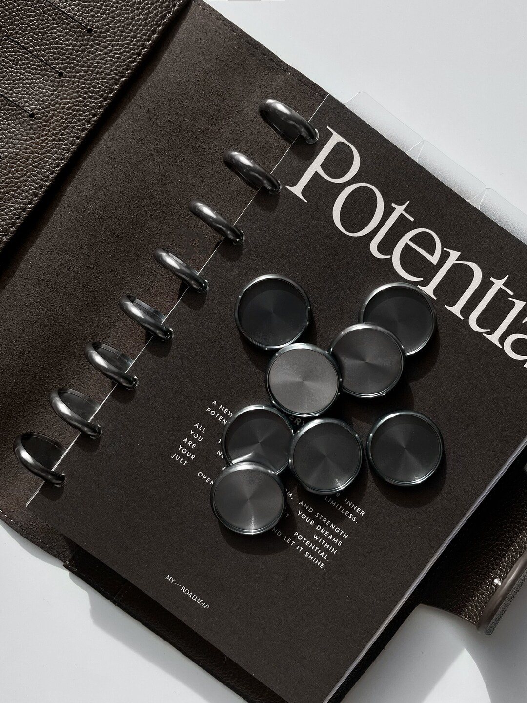 Aluminum Discs «dark Silver» 32 Mm for Discbound System - Etsy