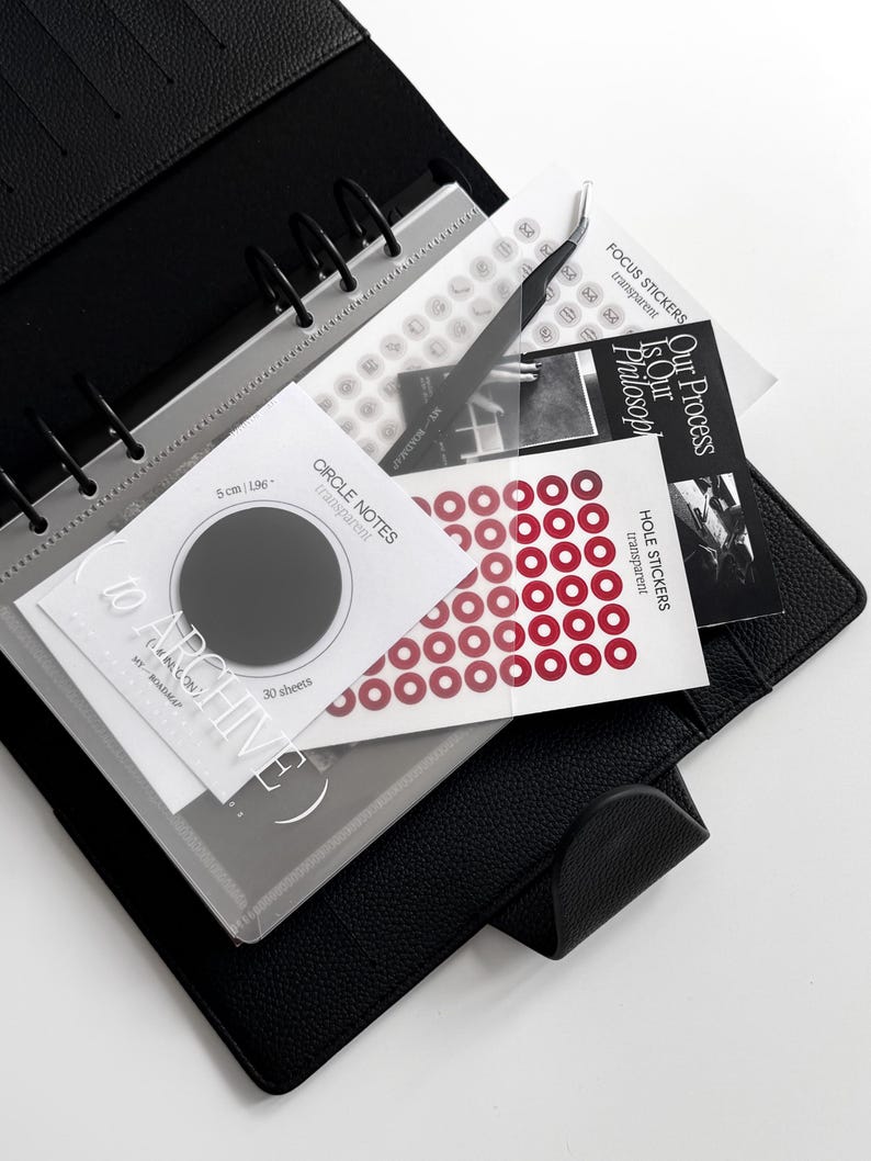 A5 Planner Pocket With 2 Pockets | Transparent Insert for Ring Planner ...