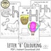 Phonics Alphabet Letter H Colouring Printable Coloring Pages - Etsy