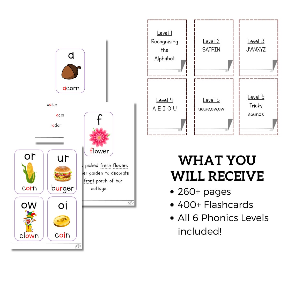 Ultimate Phonics BUNDLE Phonics Storyboards Words Flashcards, Sight ...