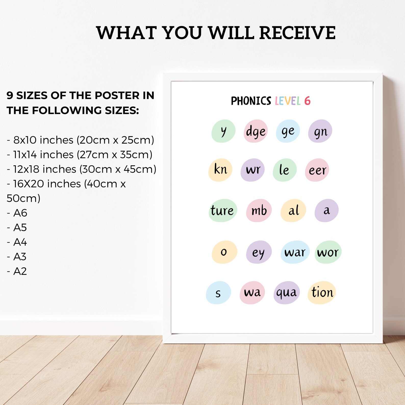 Phonics Level 6 Sounds Poster - Printable Classroom Poster, Homeschool ...