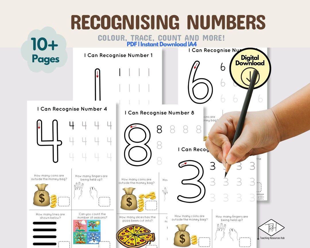 Recognising Numbers 0-10, Learn to Count and Write, Mathematics ...
