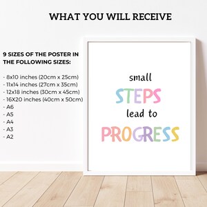 Growth Mindset Print, Mental Health Poster, Therapy Office Decor, Daily ...