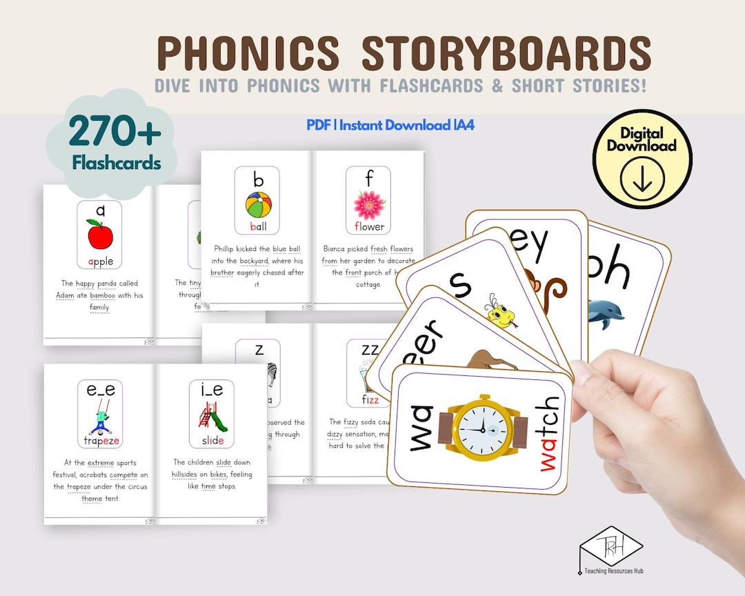 Phonics Storyboards, Phonetic Words Flashcards, Sight Words Printable ...