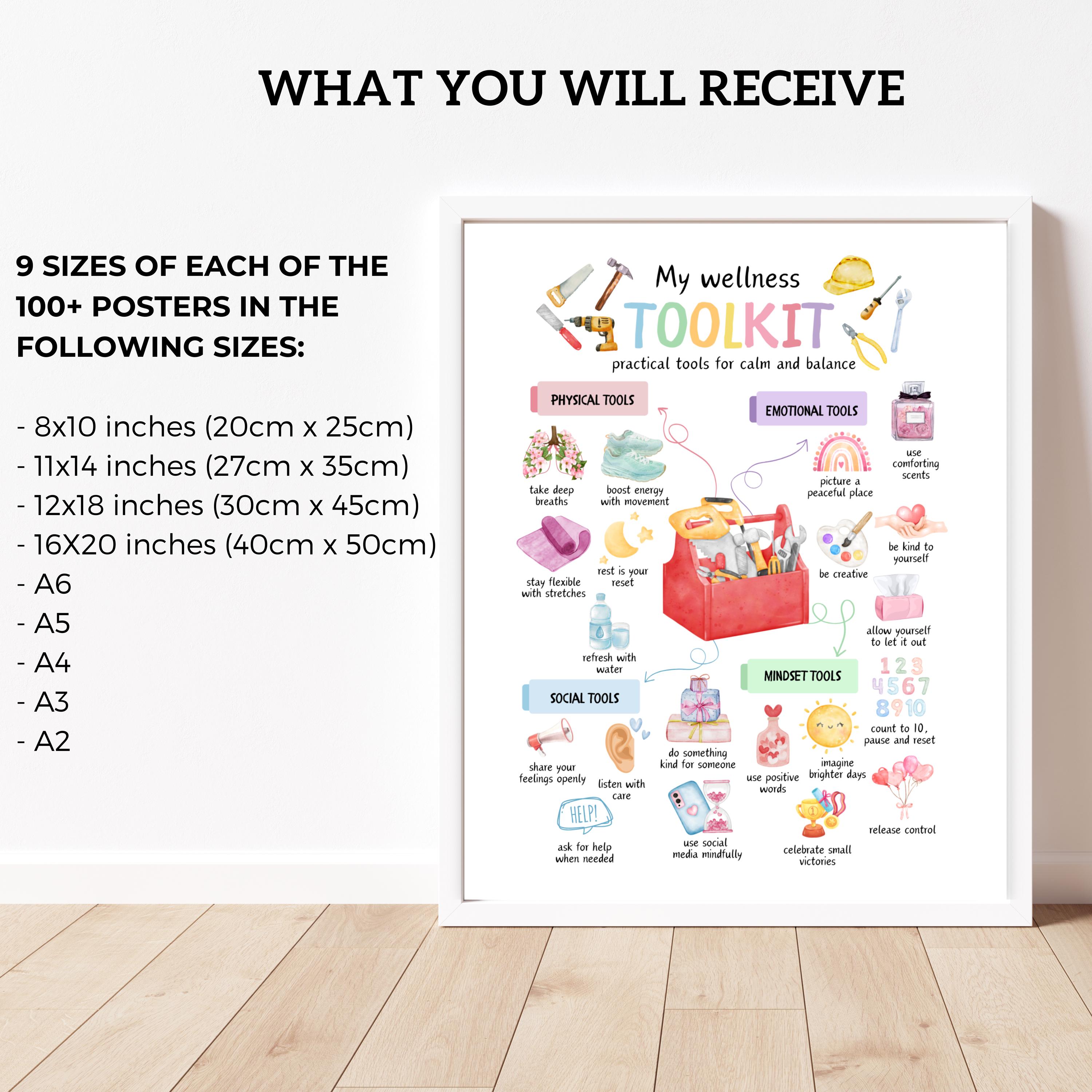 100+ Growth Mindset Posters, Feelings Wheel, Printable Educational ...