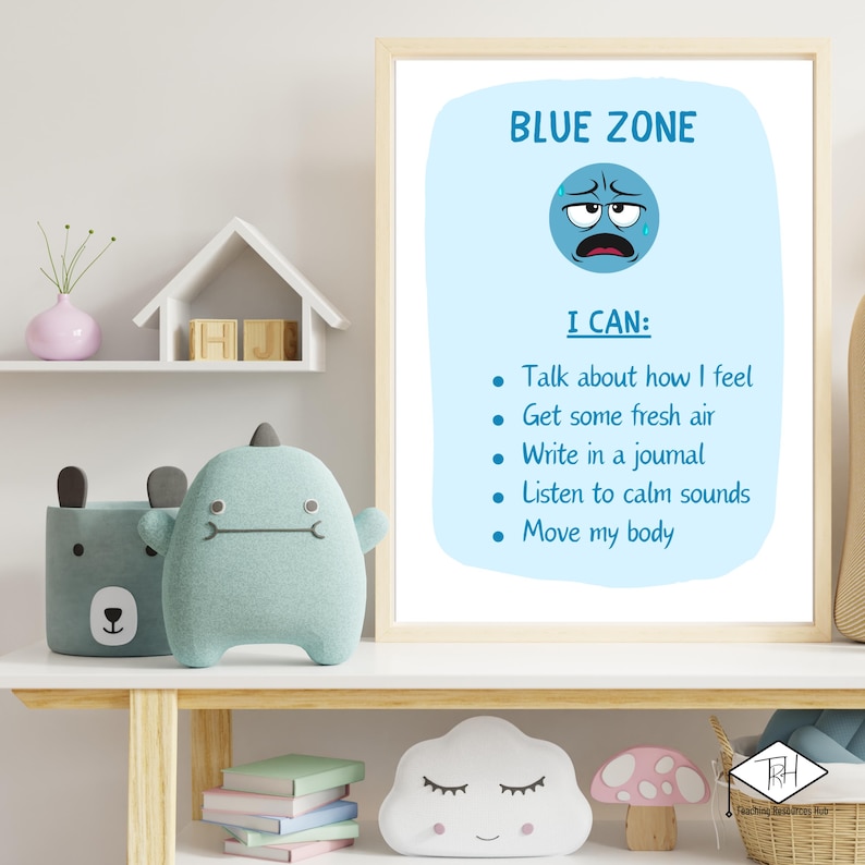 Zones of Regulation Posters, Classroom Decor, Feelings Chart Classroom ...