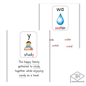 Ultimate Phonics BUNDLE Phonics Storyboards Words Flashcards, Sight ...