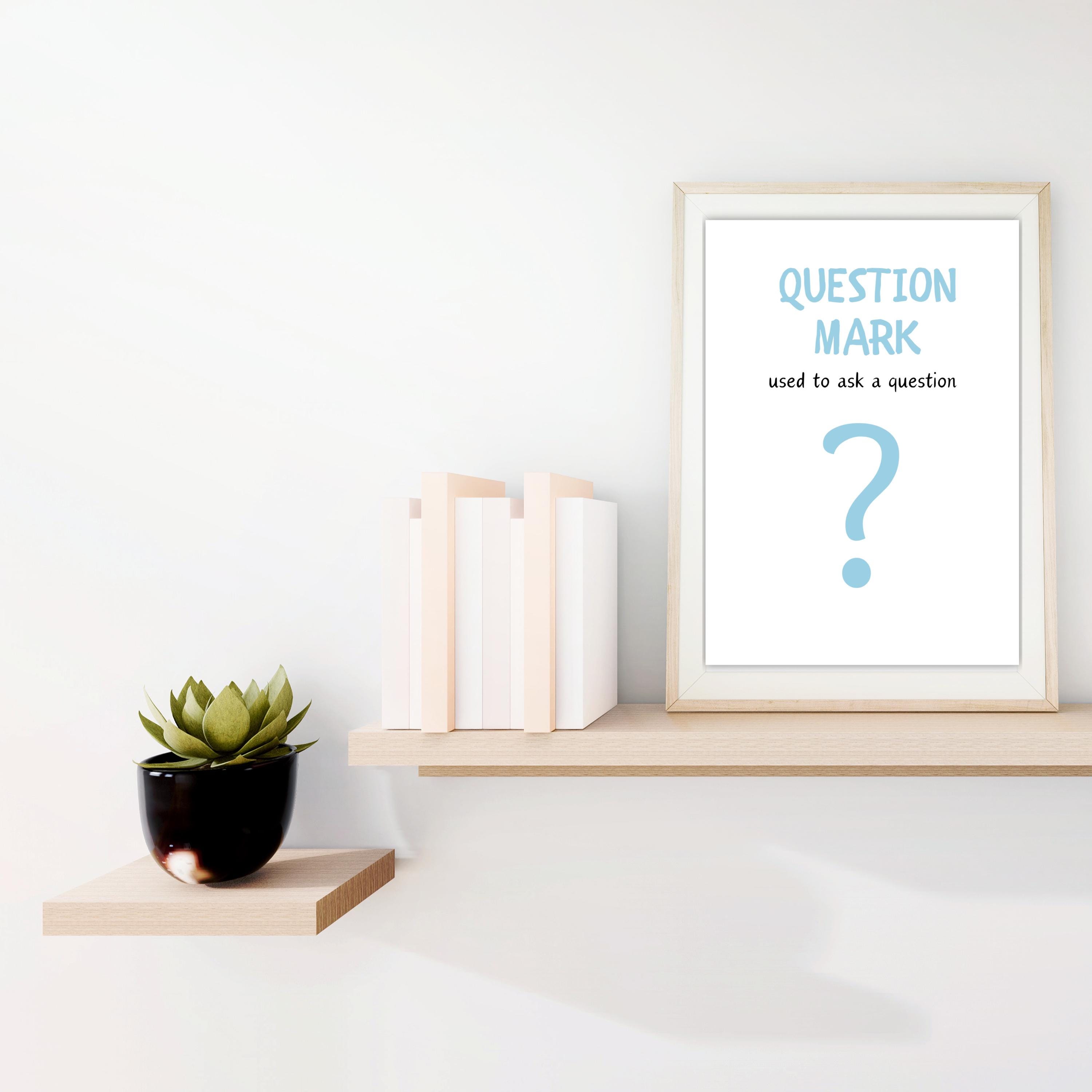 Question Mark Punctuation Poster, English Classroom Decor, Educational ...