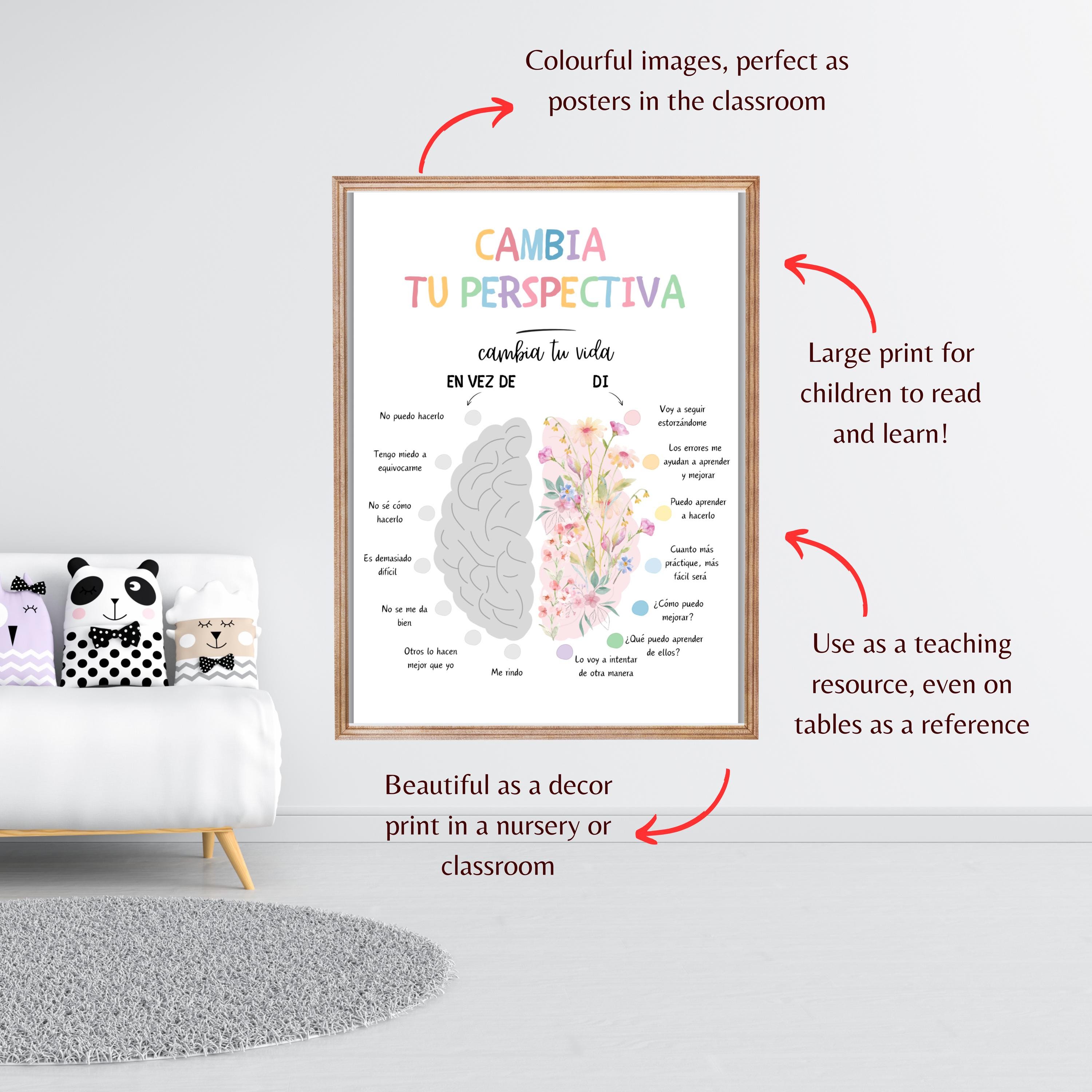 Spanish Growth Mindset Poster, Printable Educational Office Poster ...