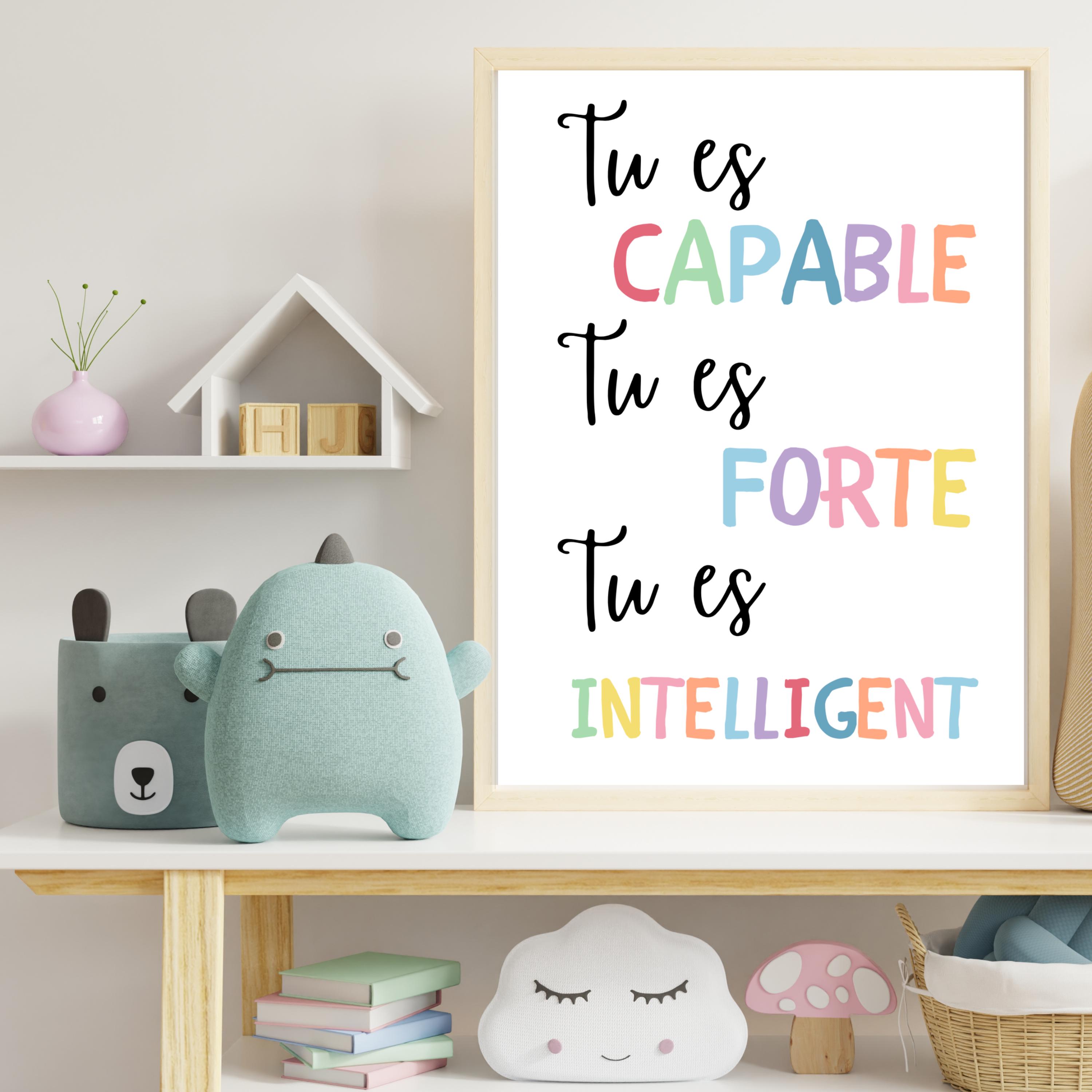 Positive Affirmations French Classroom Poster, Growth Mindset, Therapy ...