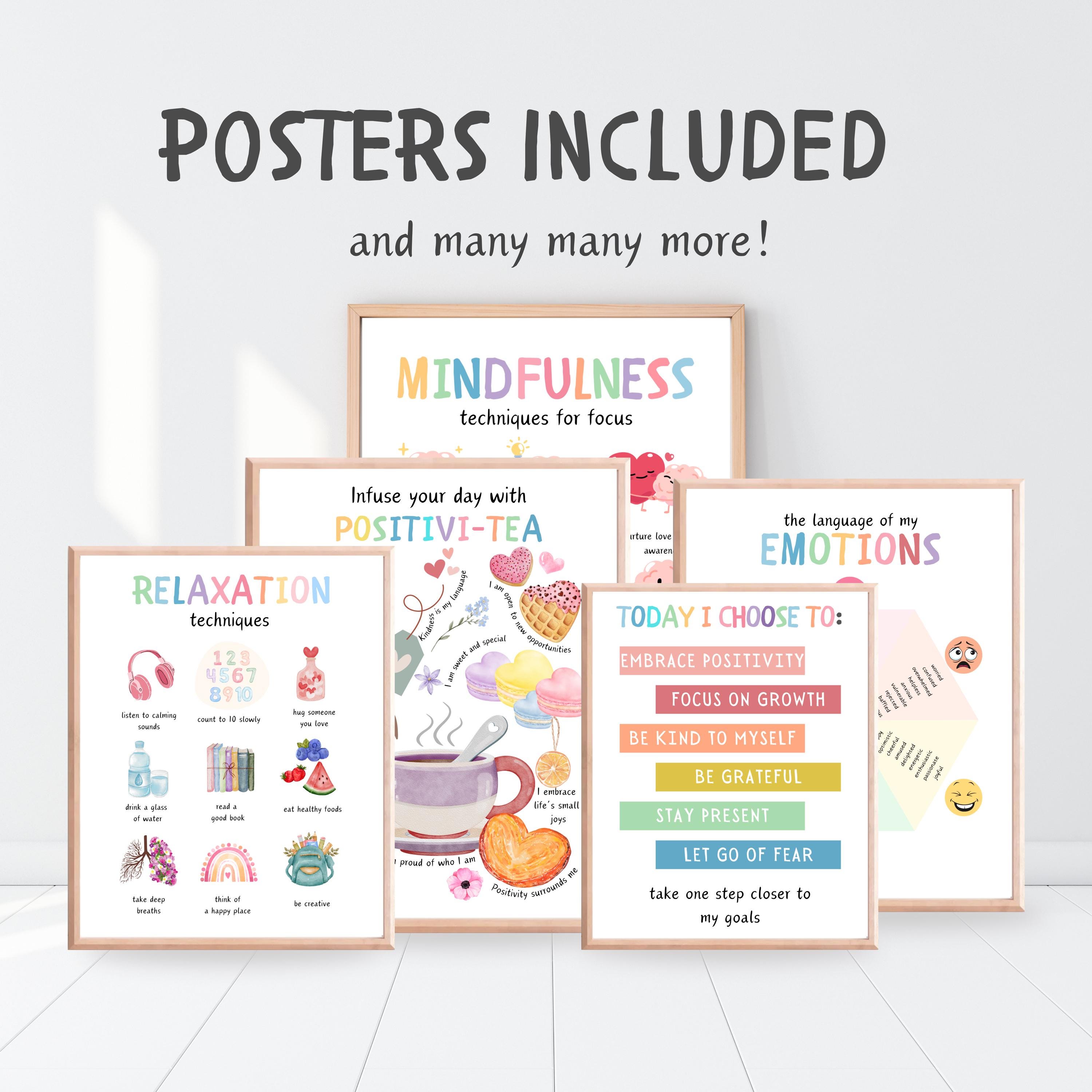 100+ Growth Mindset Posters, Feelings Wheel, Printable Educational ...