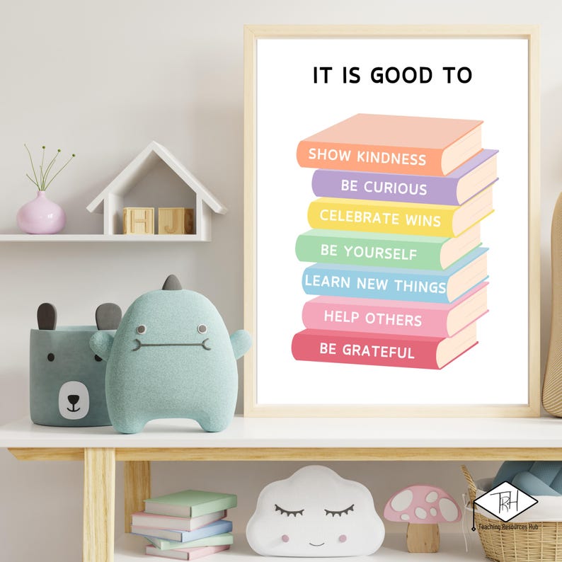 It is Good to Poster, Printable Educational Playroom Posters, Boho ...