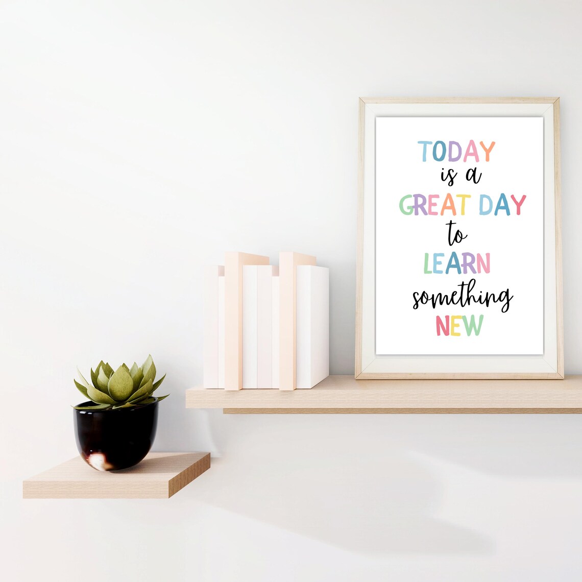 Today is A Great Day to Learn Something New Poster, Growth Mindset ...