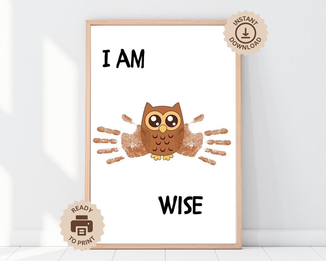 I Am Wise Affirmation Poster, motivierende, inspirierende Wandkunst ...