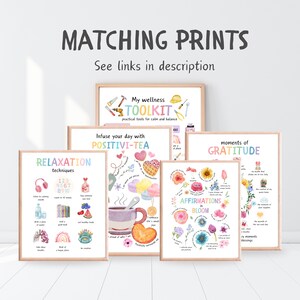 Grounding Technique Poster, Therapy Office Counselor Decor, Growth ...