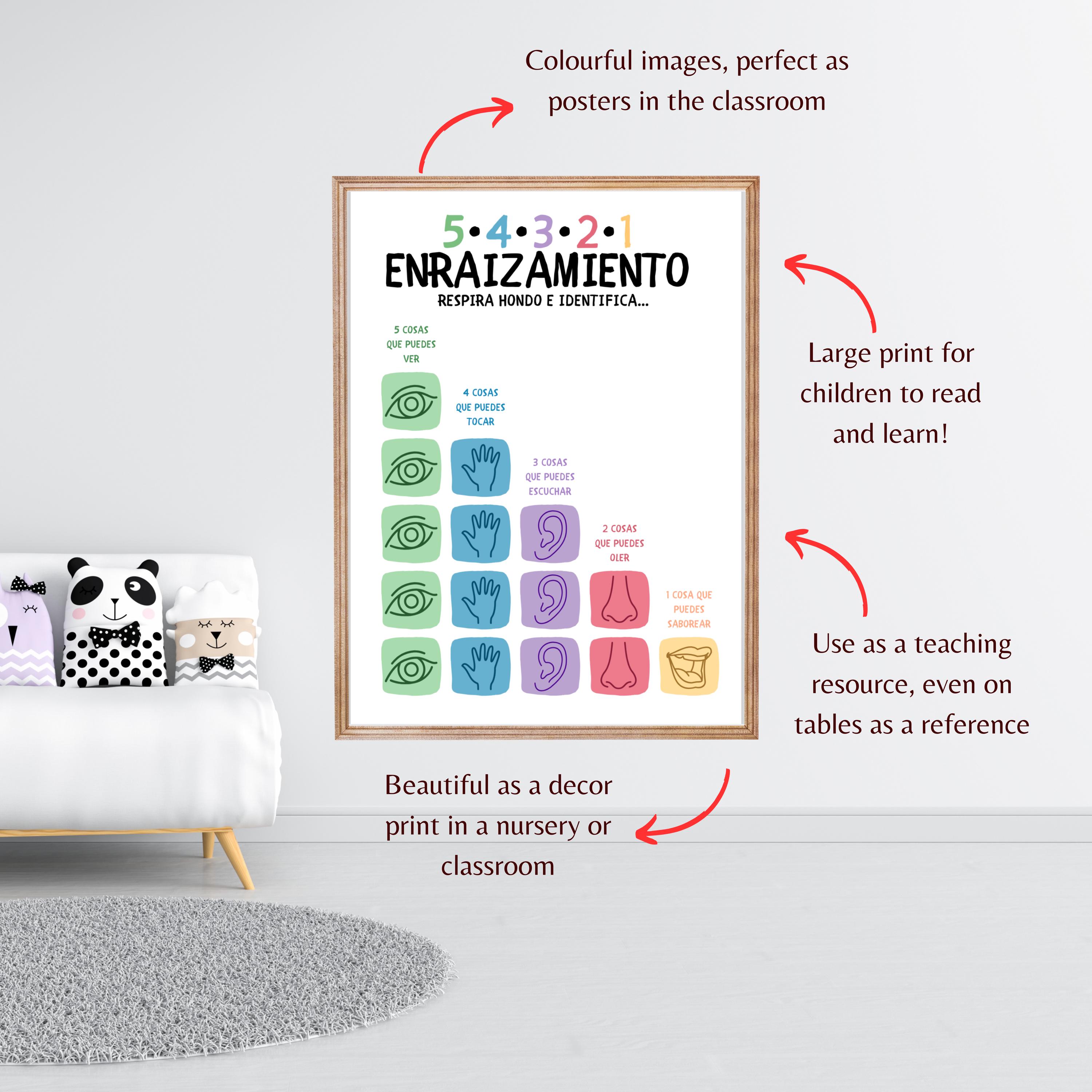 Rainbow Grounding Technique Poster For Kids PDF | Printable Rainbow ...