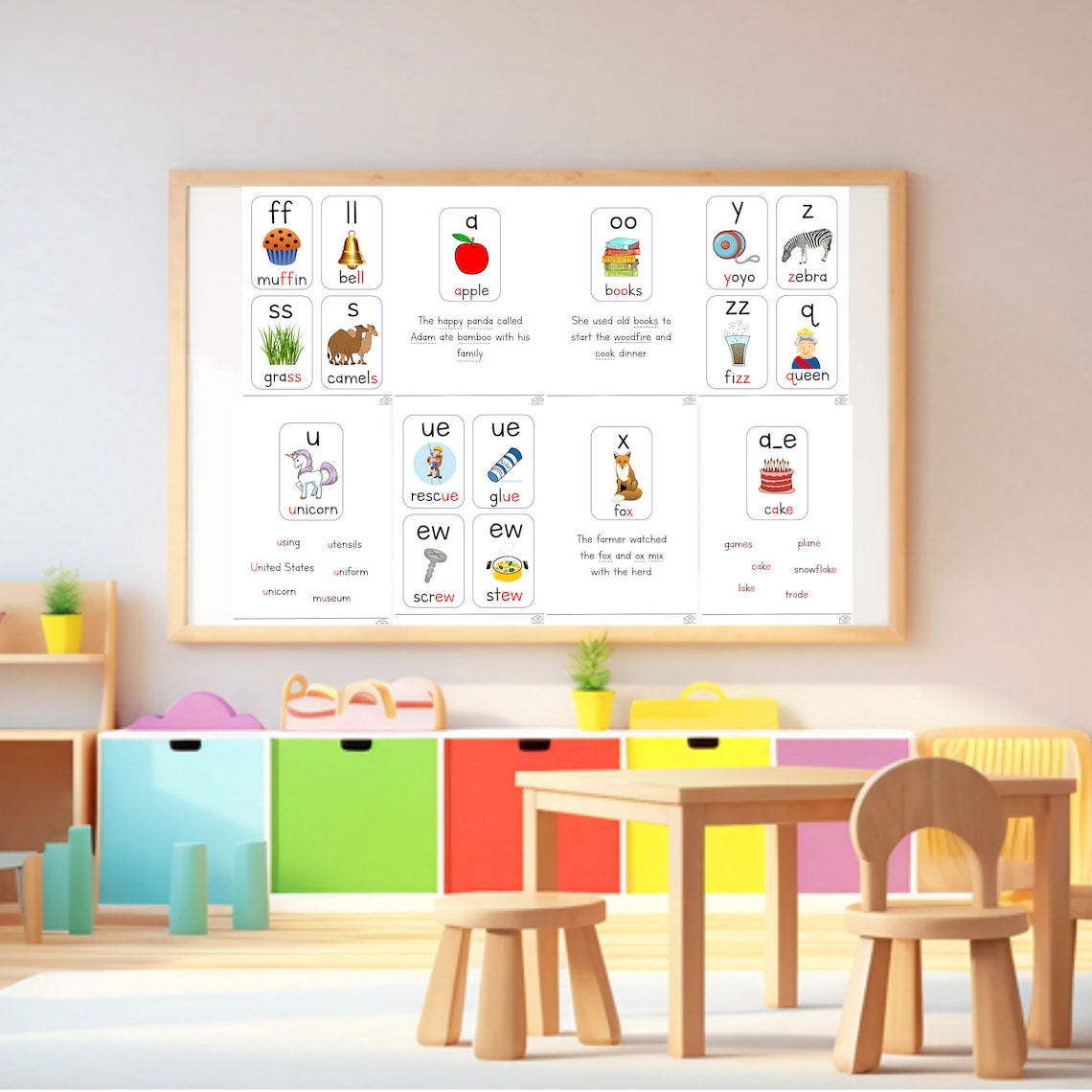 Ultimate Phonics BUNDLE Phonics Storyboards Words Flashcards, Sight ...