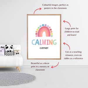 Calming Corner Poster, Classroom Decor Printable, Mental Health Poster ...