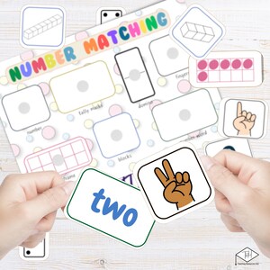 Montessori Counting Activity for Toddlers, Practice 1 to 10 Number ...