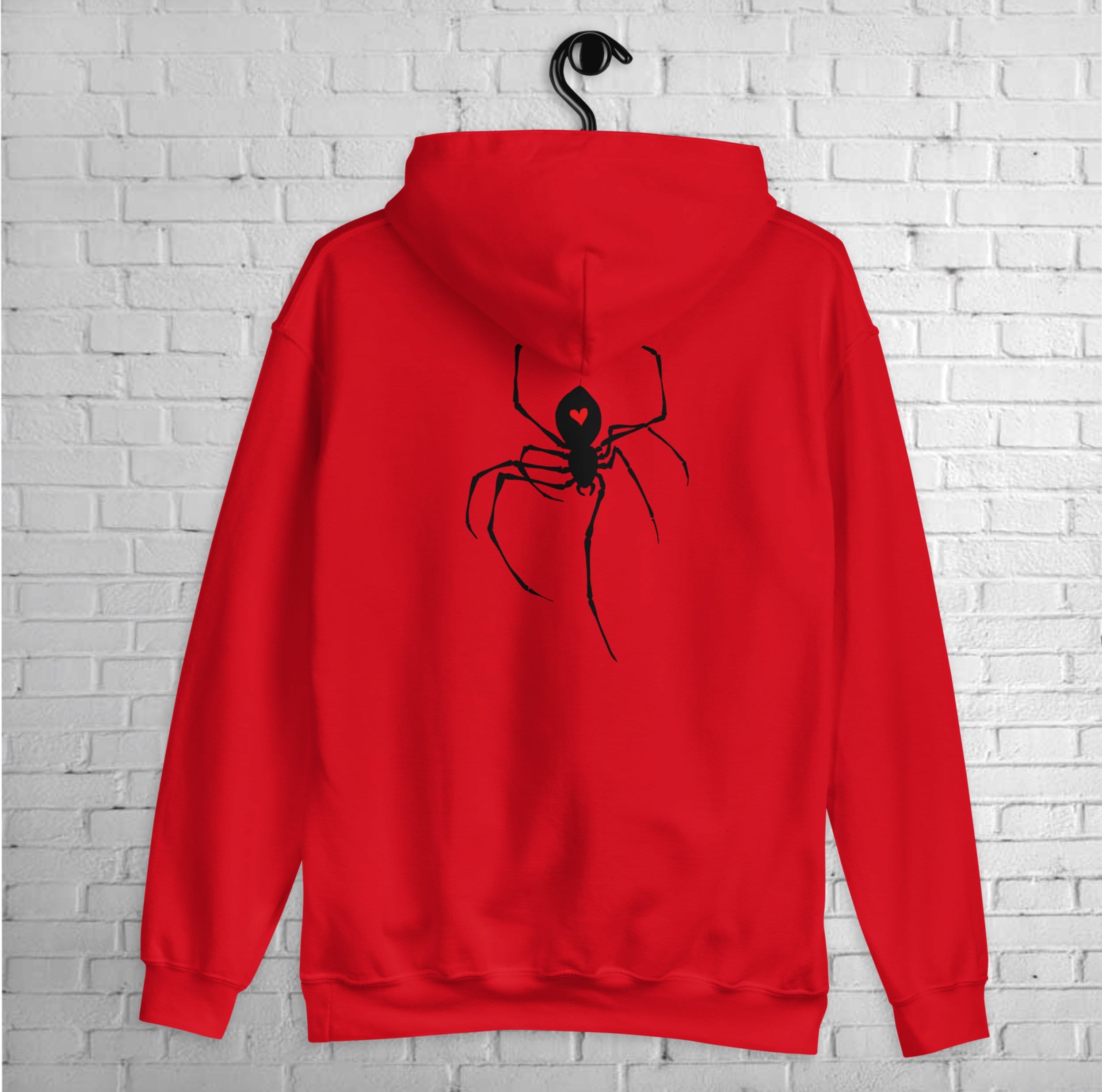 Spider Hoodie. Spider With Heart Valentines Hoodie. Cute Spider Hoodie ...