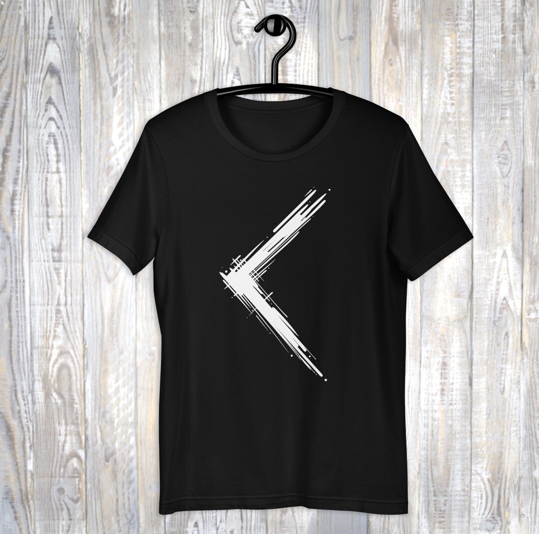 Viking Rune Graphic Shirt Kenaz, Torch, E Nordic Symbol Shirt ...