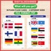 Country Flag Flash Cards: Montessori Homeschool Printable (PDF) - Etsy